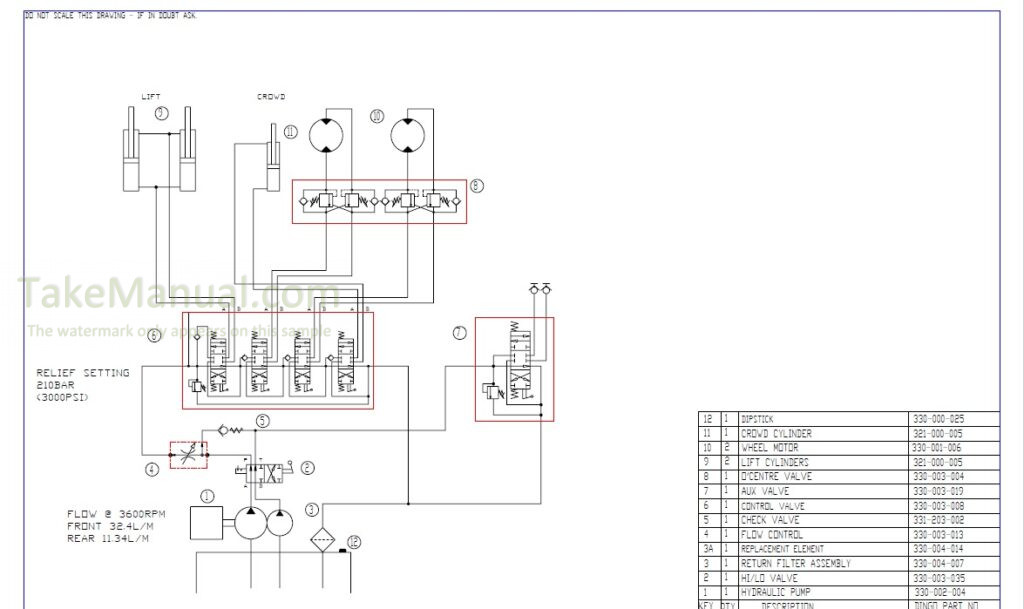 Dingo K93 AWD All Rounder Operation Maintenance Parts Manual Mini ...