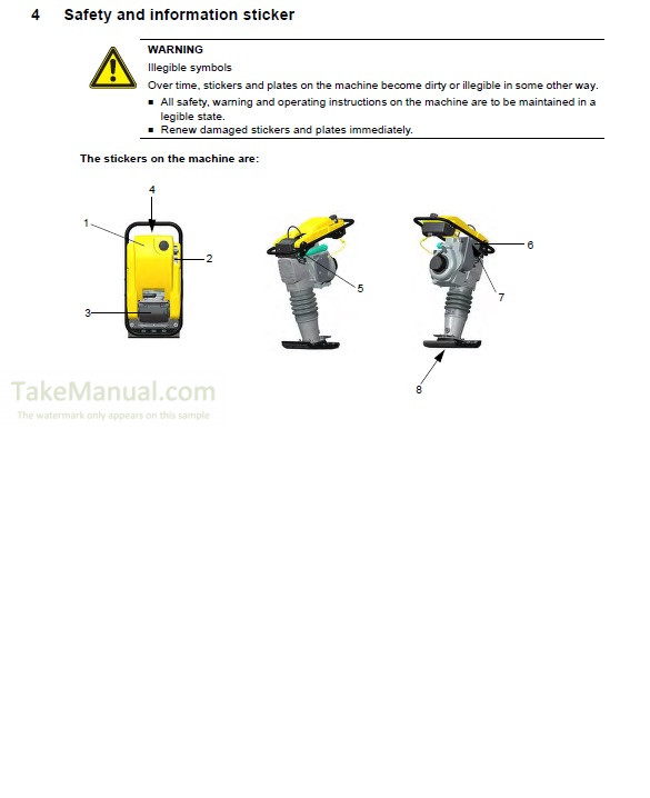 Wacker-Neuson DS70 Operators Manual Vibratory Rammer – TakeManual.com