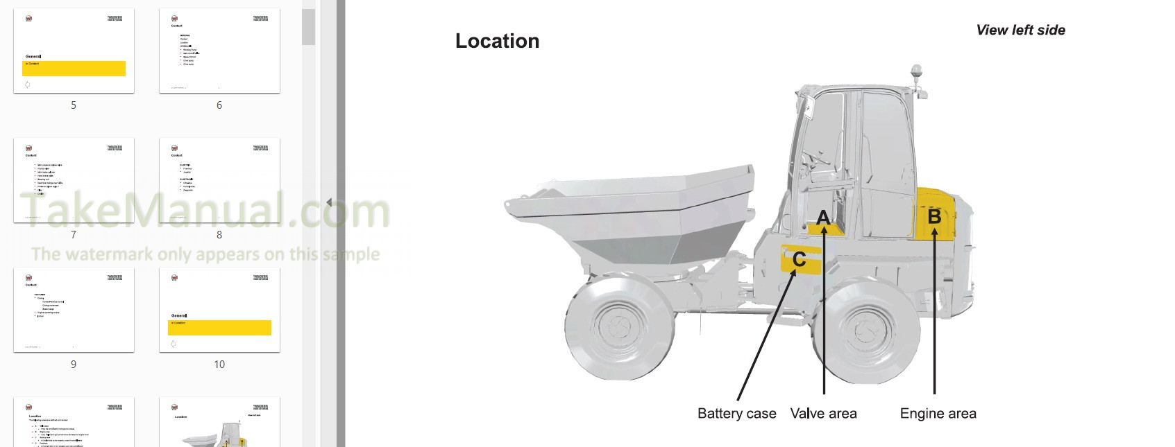 Wacker-Neuson DW60 DW90 DW100 System Manual Dumper – TakeManual.com