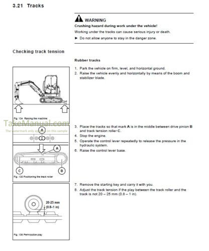 Wacker-Neuson ET35 EZ36 Service Manual Track Excavator – TakeManual.com
