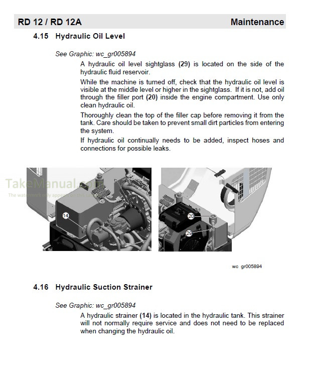 Wacker-Neuson RD12 RD12A Operators Manual Roller – TakeManual.com
