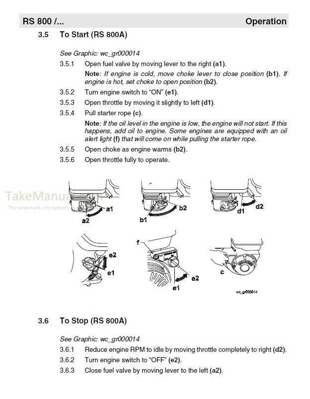 Wacker-Neuson RS800A RSS800A Repair Manual Walk Behind Rollers ...