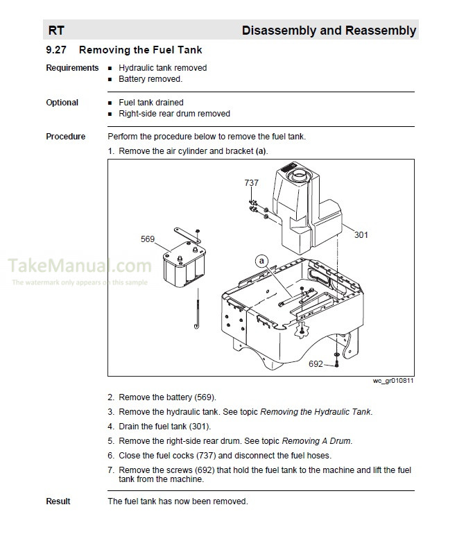 Wacker-Neuson RT56SC-2 RT82SC-2 RTX Repair Manual Trench Roller ...