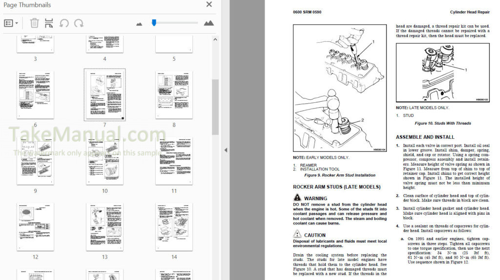 GM 4.3 Liter V6 Repair Manual Engine For Hyster H3.50 To S5.50XM ...
