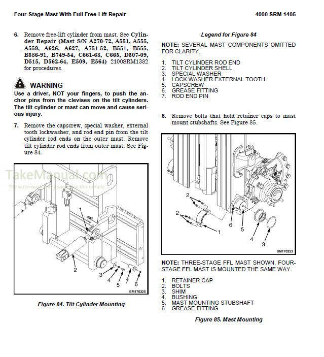 Hyster J30XN J35XN J40XN A935 Repair Manual Forklift Truck – TakeManual.com
