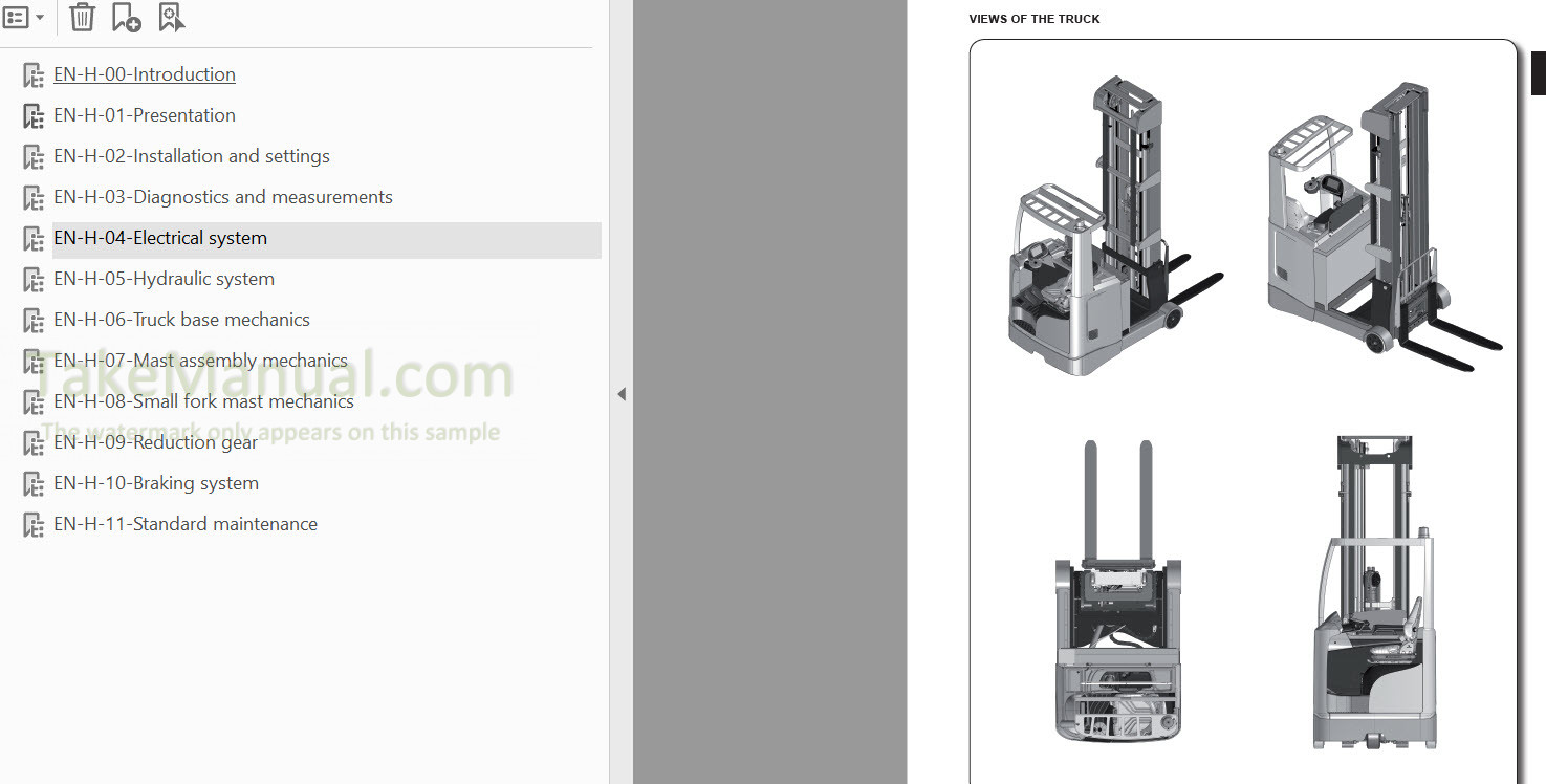 Hyster R1.4 To R2.0HD D435 Technical Information For Service Centers ...