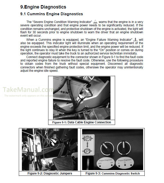 Utilev UT50 UT60 UT70P Service Manual Forklift Truck 76500014 ...