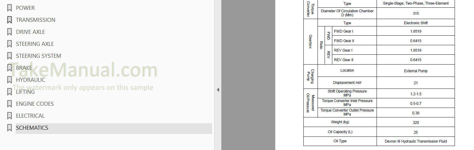 Utilev UT50 UT60 UT70P Service Manual Forklift Truck 76500014 ...