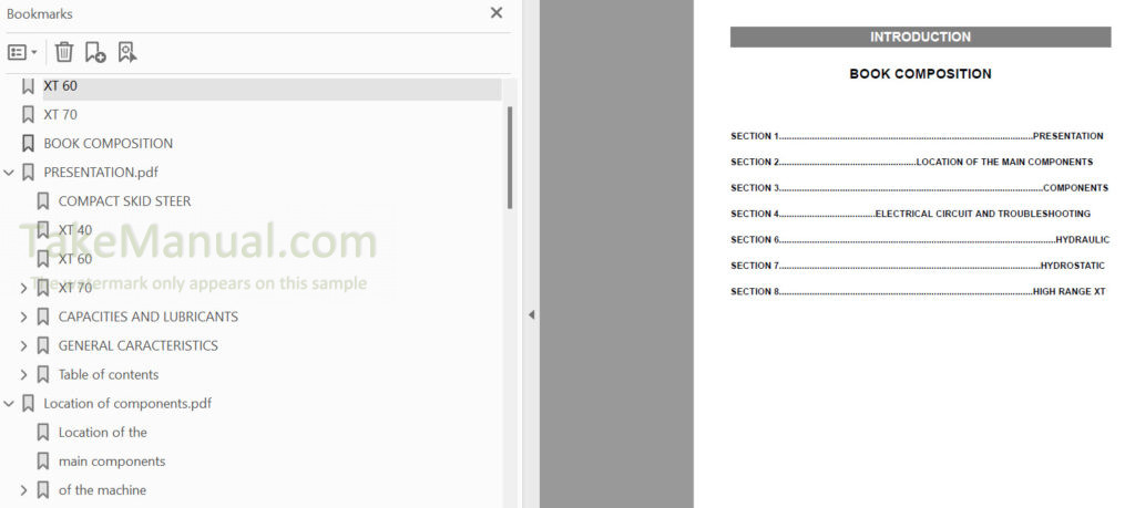 Case 40XT 60XT 70XT Troubleshooting And Schematic Manual Skid Steer ...
