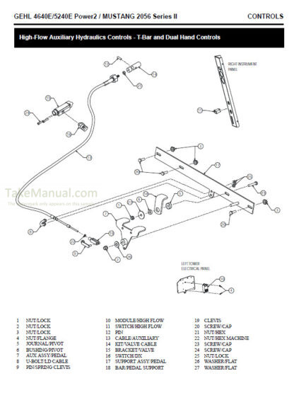 Gehl 4640E 5240E Power 2 Mustang 2056 Series II Service Manual Skid ...