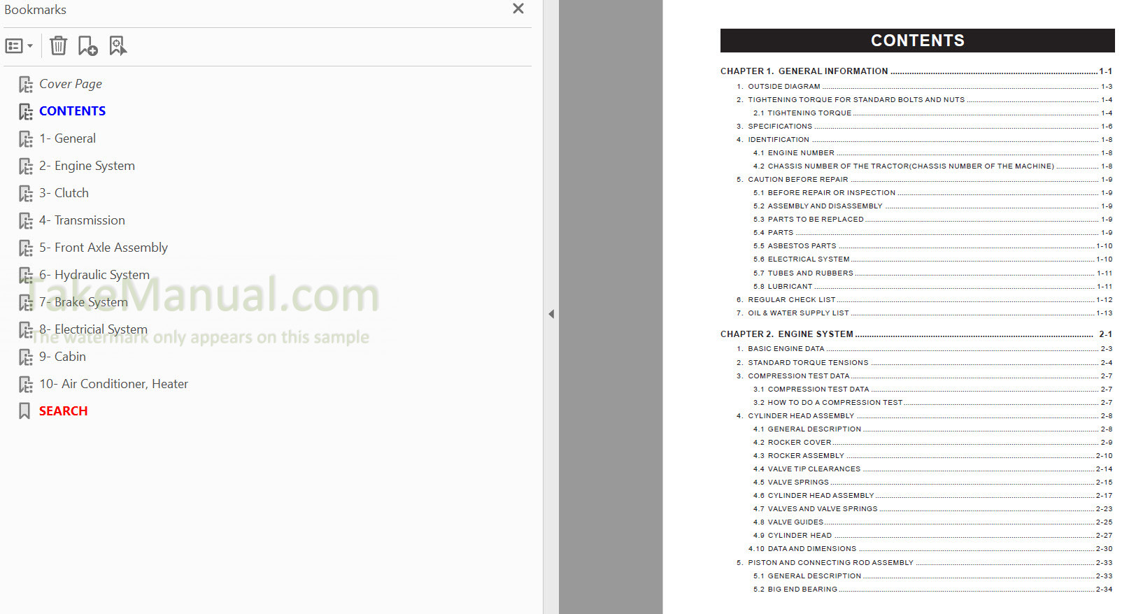 Kioti Daedong DK65 Workshop Manual Tractor – TakeManual.com