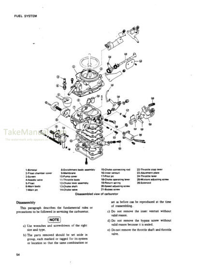 Mitsubishi 4G33 4G52 4G54 Service Manual Engine 99719-41111 ...