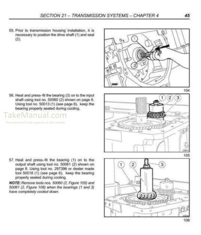 New Holland TM120 TM130 TM140 TM155 TM175 TM190 Workshop Manual Tractor ...