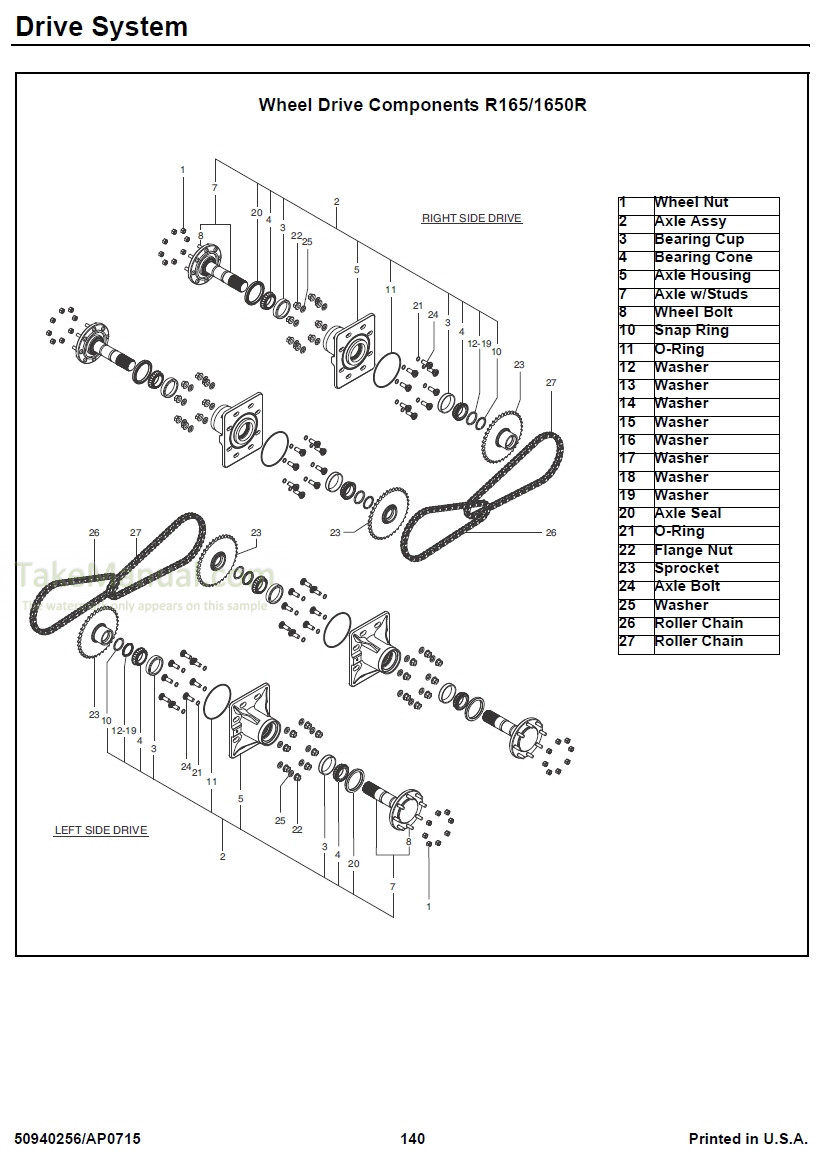 Gehl R135 R150 R165 Mustang 1350R 1500R 1650R Service Manual Skid Steer ...