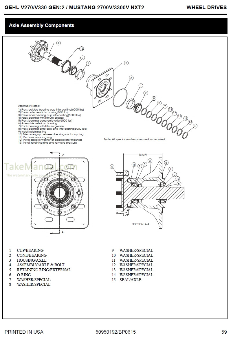 Gehl V270 V330 GEN2 Mustang 2700 3300 NXT2 Serviсe Manual Skid Steer ...